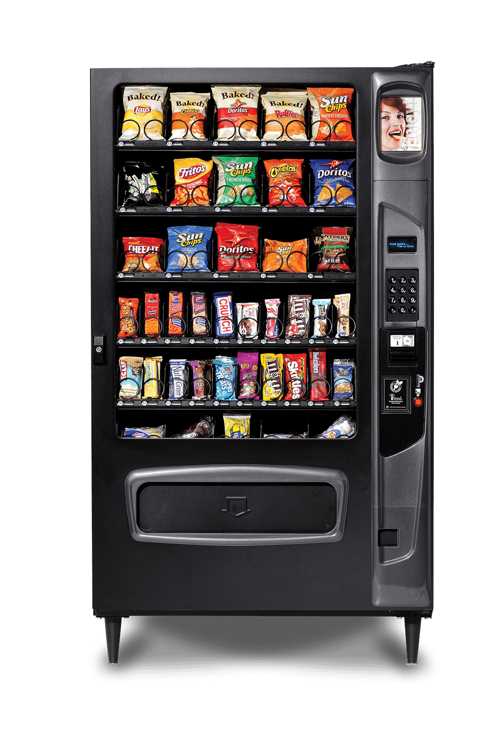 Large Capacity Snack Vending Machine - 40 Options