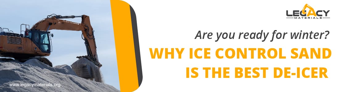 Are you ready for winter? Why ice control sand is the best de-icer ...